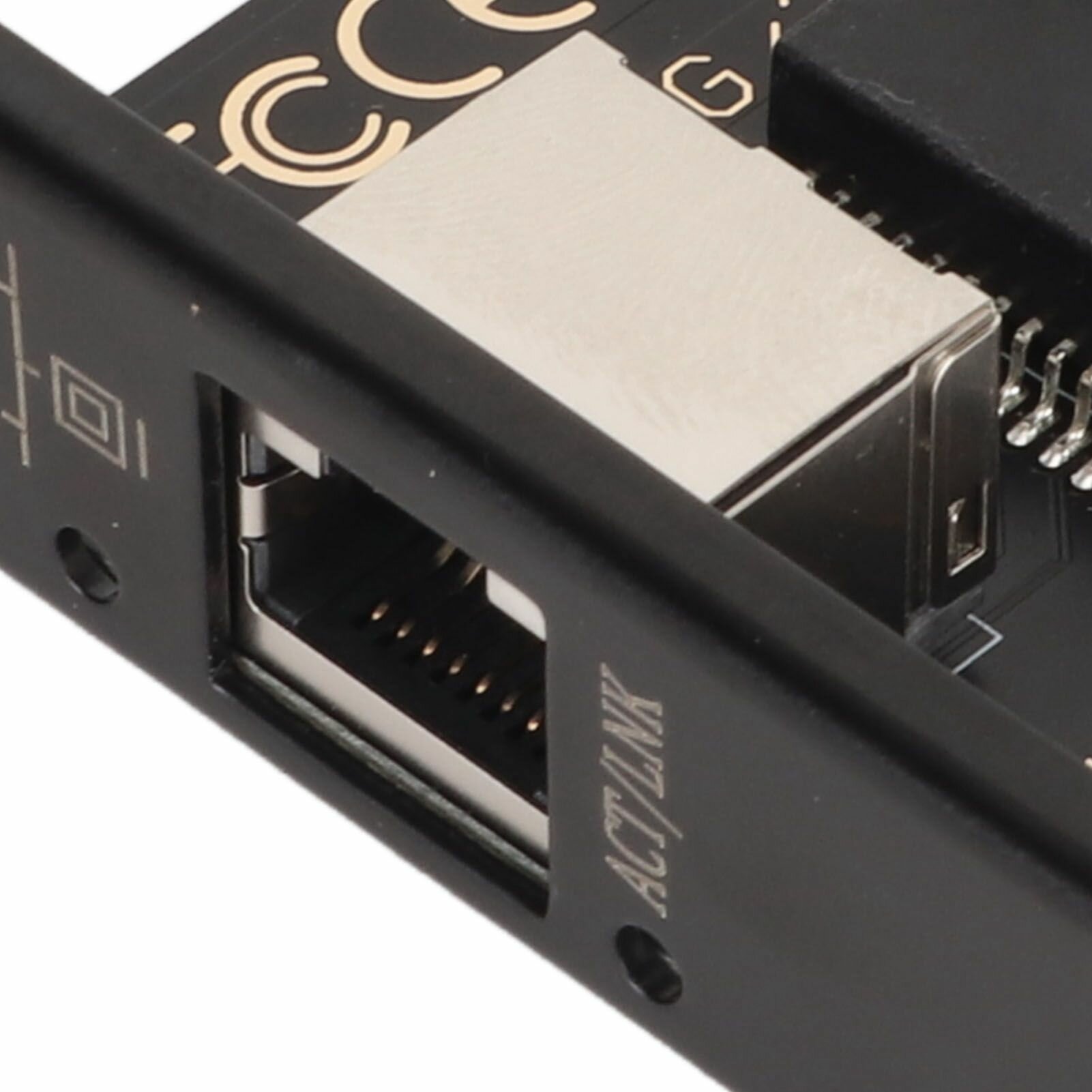 Сетевая карта PCIe Gigabit, алюминиевый радиатор, позолота