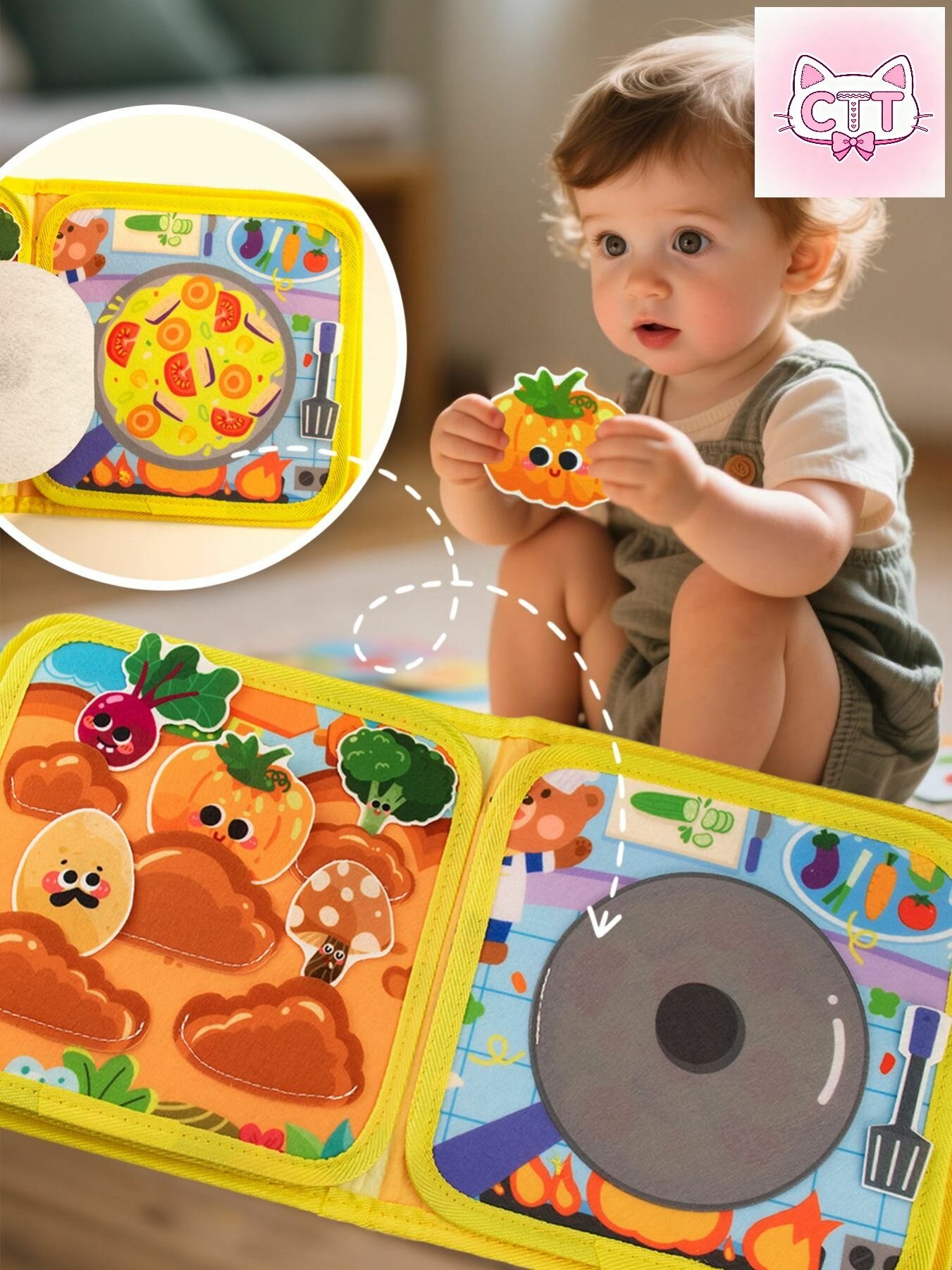 Эксклюзивные развивающие тактильные книжки для новорожденных мальчиков и девочек с 0 лет