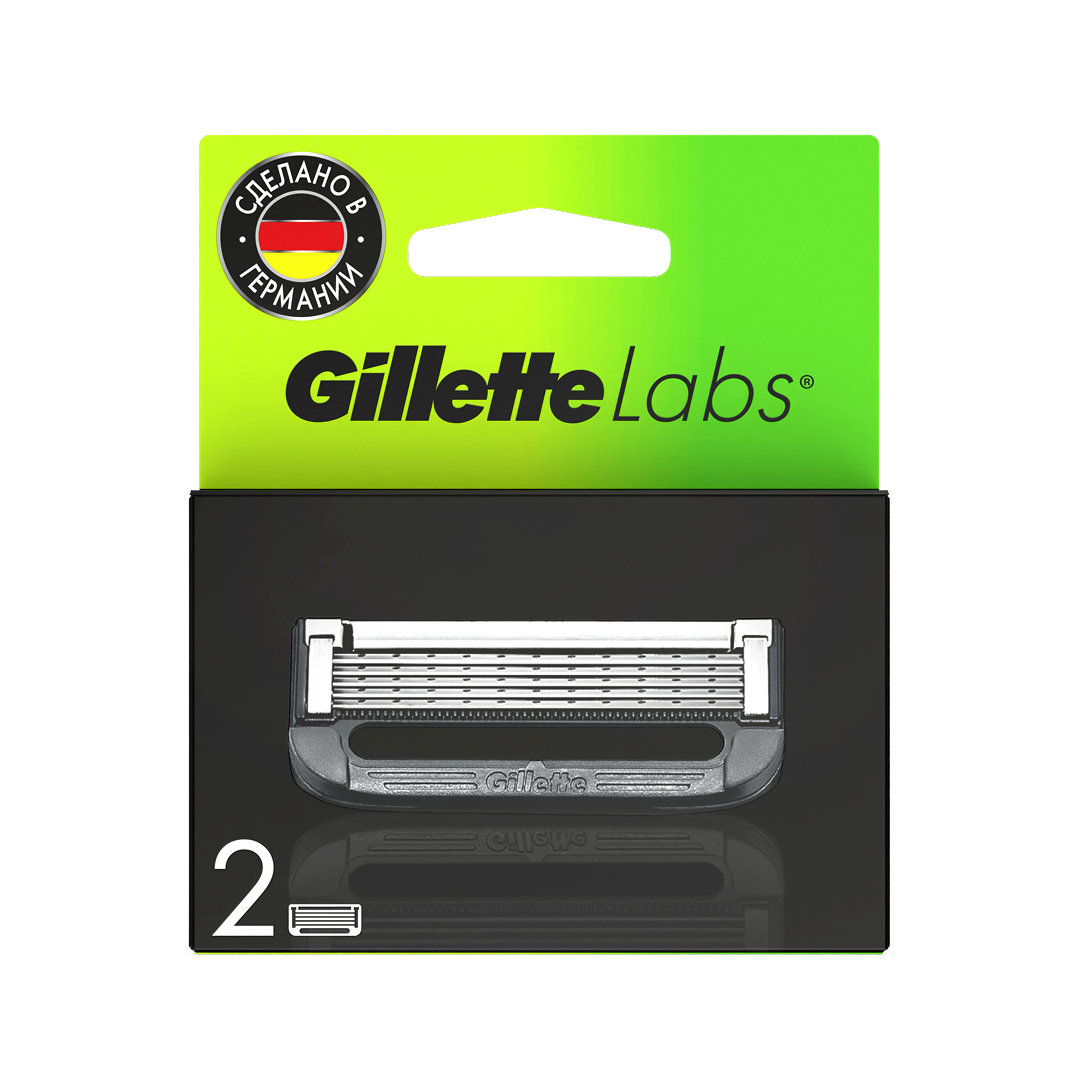 GILLETTE LABS Cменные кассеты для безопасных бритв 2шт