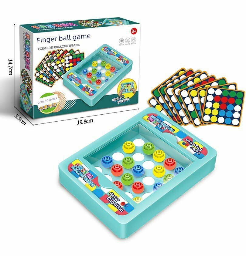 Игра с катящимися шариками для пальцев для одного игрока: игрушка для развития координации