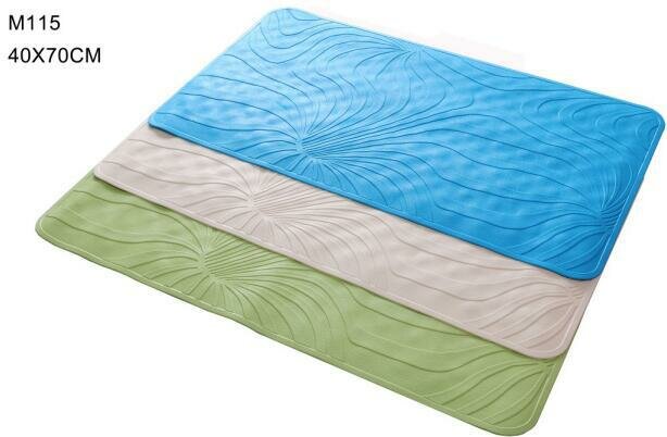 Оптовая продажа нескользящего коврика для ванной белого цвета, массажный коврик для душа, резиновый напольный коврик