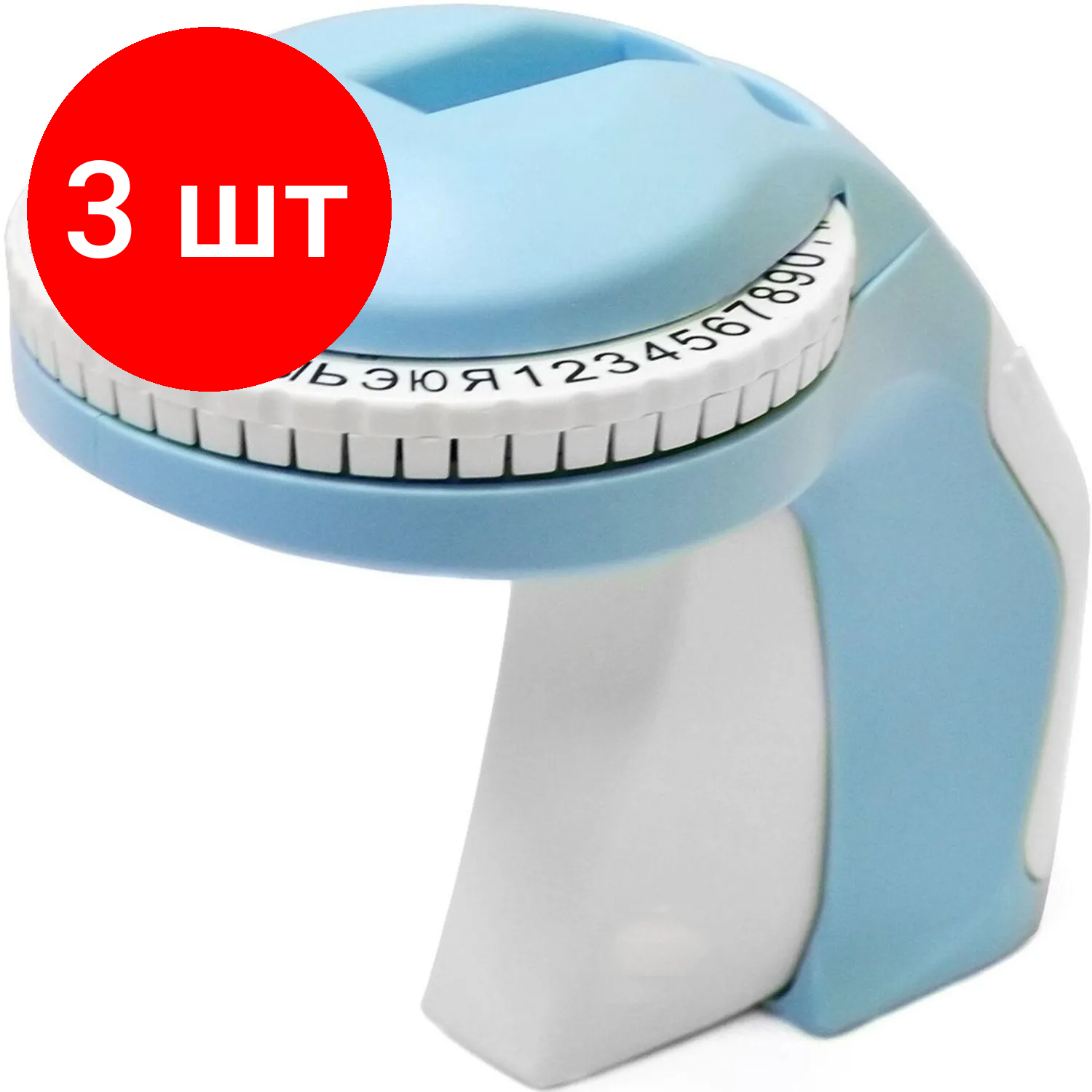 Комплект 3 штук, Этикет-принтер Vell Alpha (кириллица) аналог Dymo S0719970