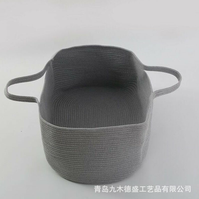 Хлопковая веревочная корзина для младенцев, портативная ручная колыбель, корзина для новорожденных, спальное место для младенцев