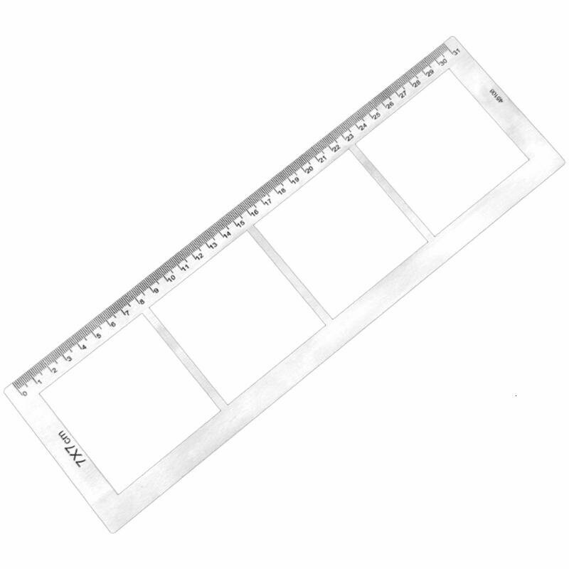 Измерительный инструмент 2Cr13 для художников, 7х7см