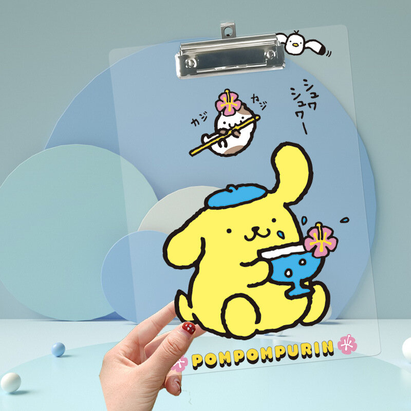 Студенческий планшет для письма A4, папка с мультяшным собакой, кошкой, звездами, милый детский маленький магазин, акриловый планшет A4 с клипом