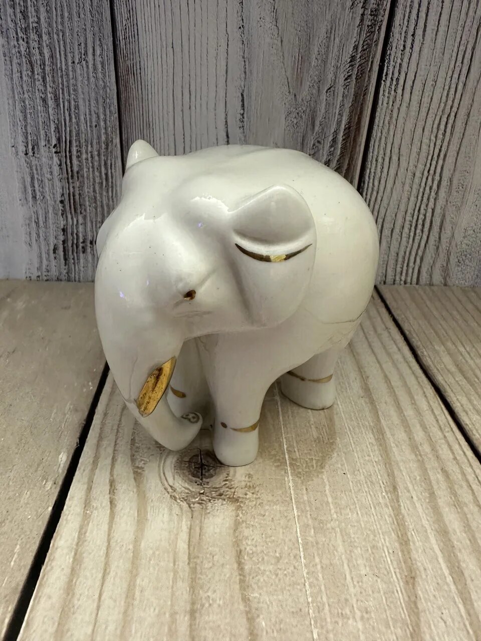Статуэтка Слон фарфор ЛфЗ 1950 годы редкая авторская