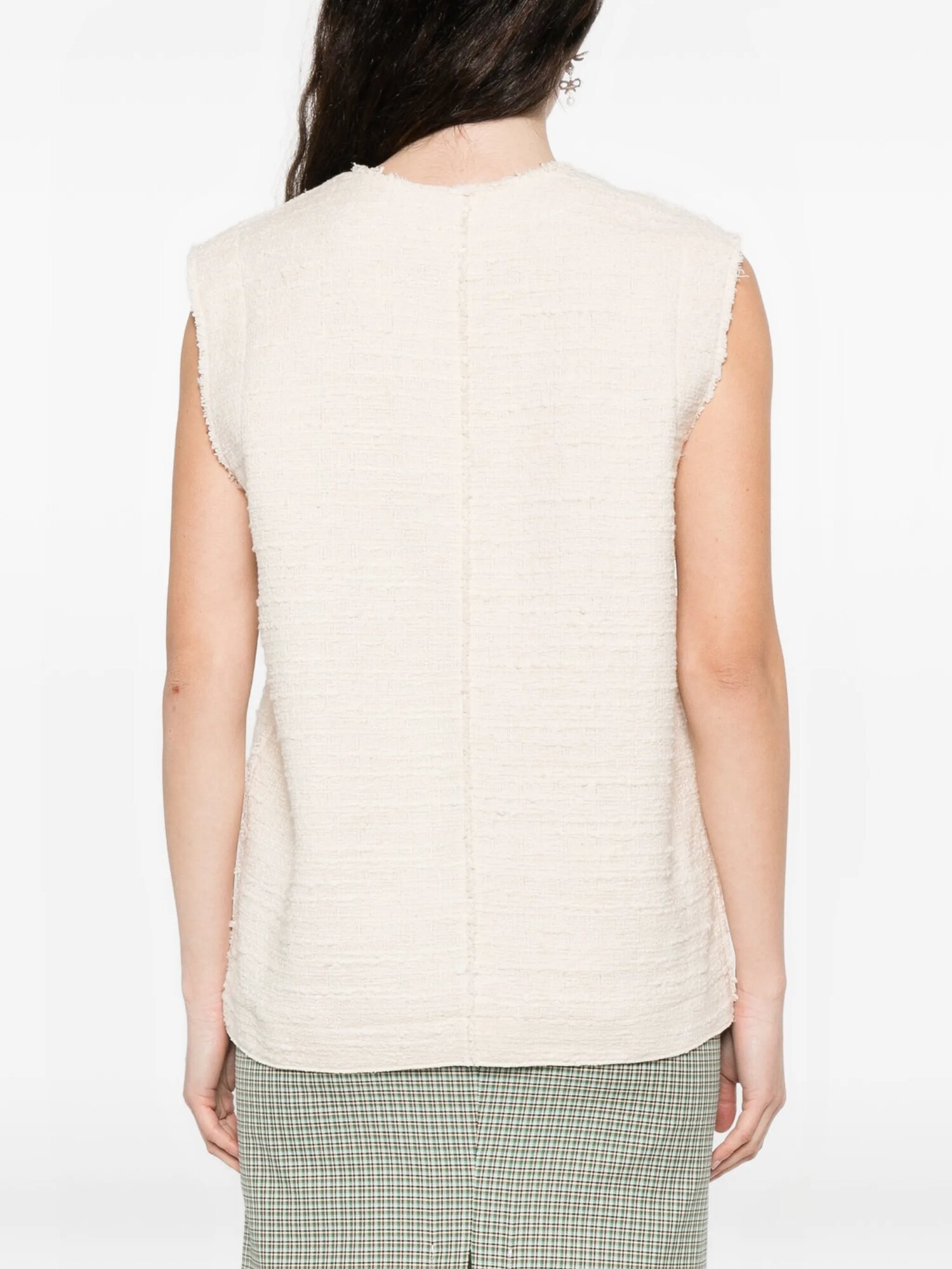 Блуза N° 21 Buttoned sleeveless blouse, размер 46, разноцветный — фото 1