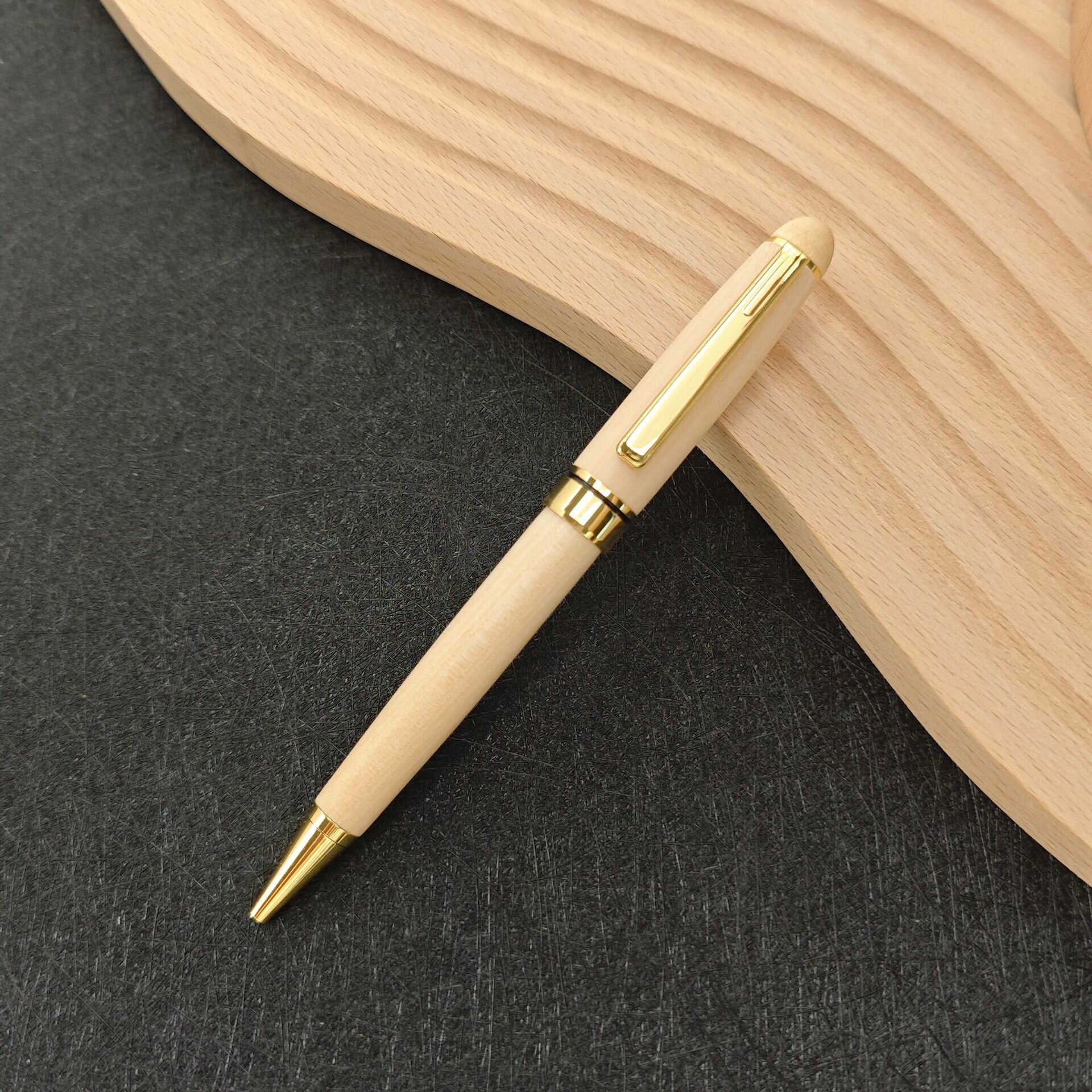 Бамбуковая деревянная ручка для письма, практика письма для студентов, бамбуковая шариковая ручка, набор ручек из бамбукового материала, оптовая реклама, подарочная коробка с бамбуковой ручкой