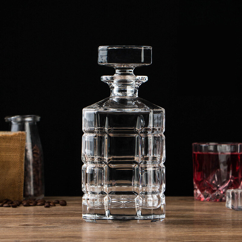 Кристаллический стеклянный декантер для виски, бутылка для ликера, винный кувшин, винный декантер, винная бутылка, винный бокал, винный набор