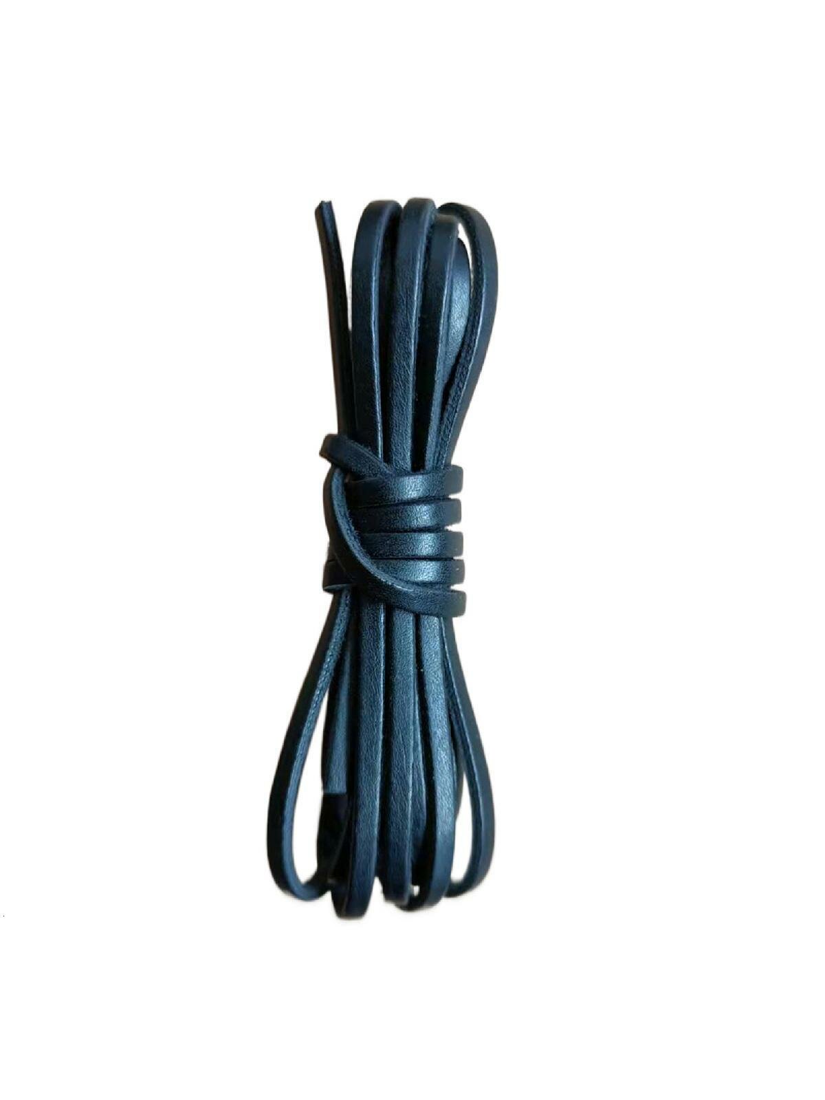 Кожаный шнур 3 мм, 10 м, для обуви и украшений, Черный