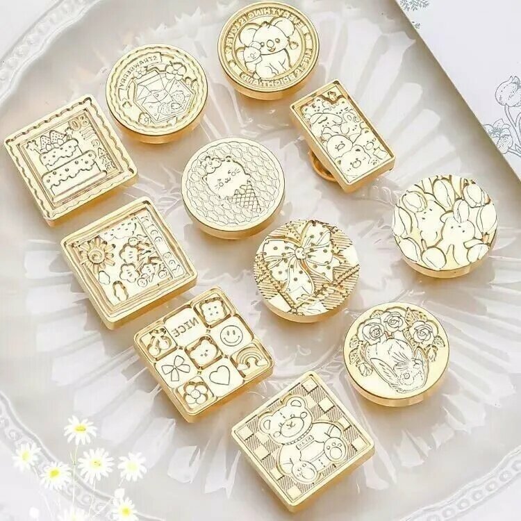 1 шт Сургучная печать штамп без ручкиинструменты для скрапбукинга