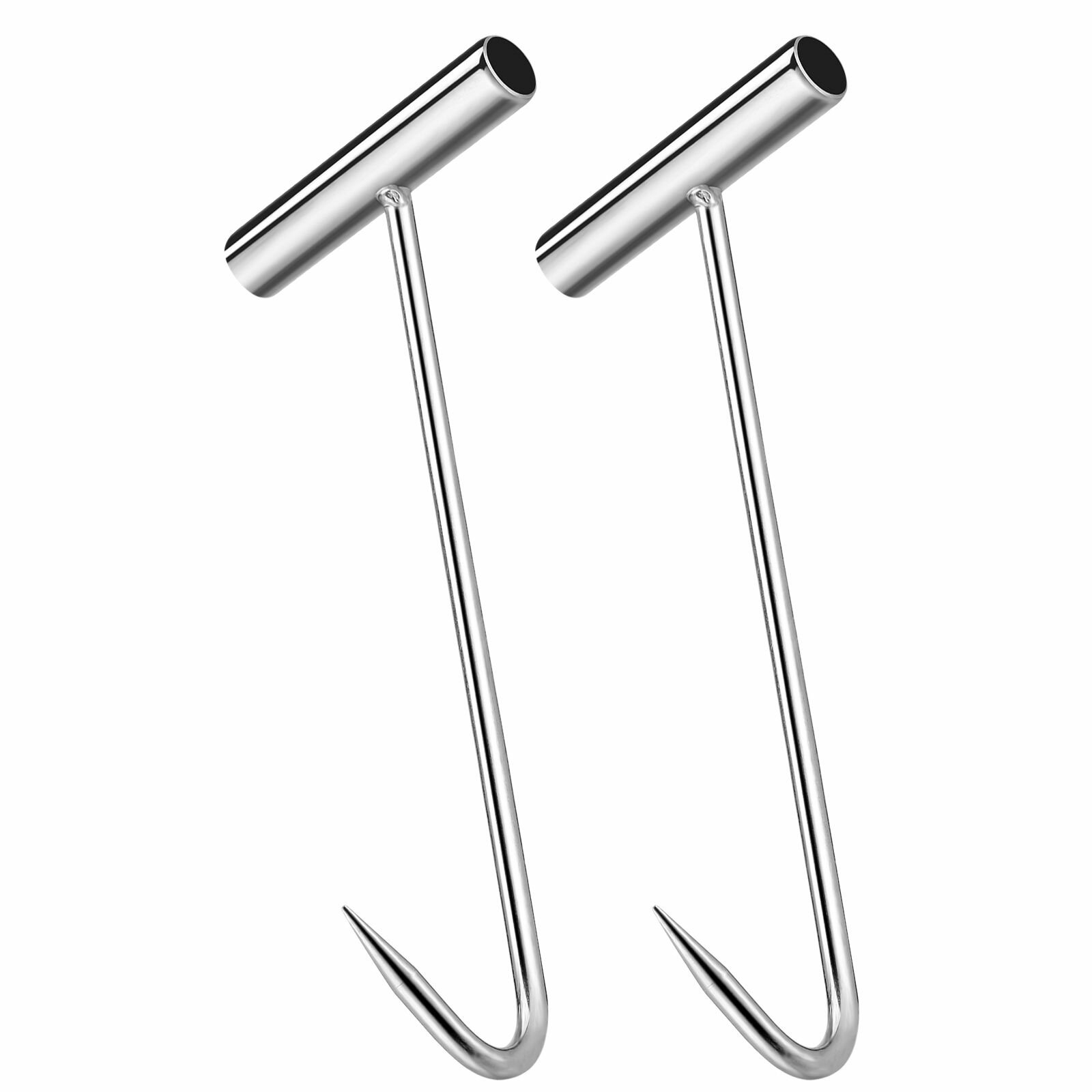 Два крюка из нержавеющей стали для подъёма люков колодцев, для уличных работ