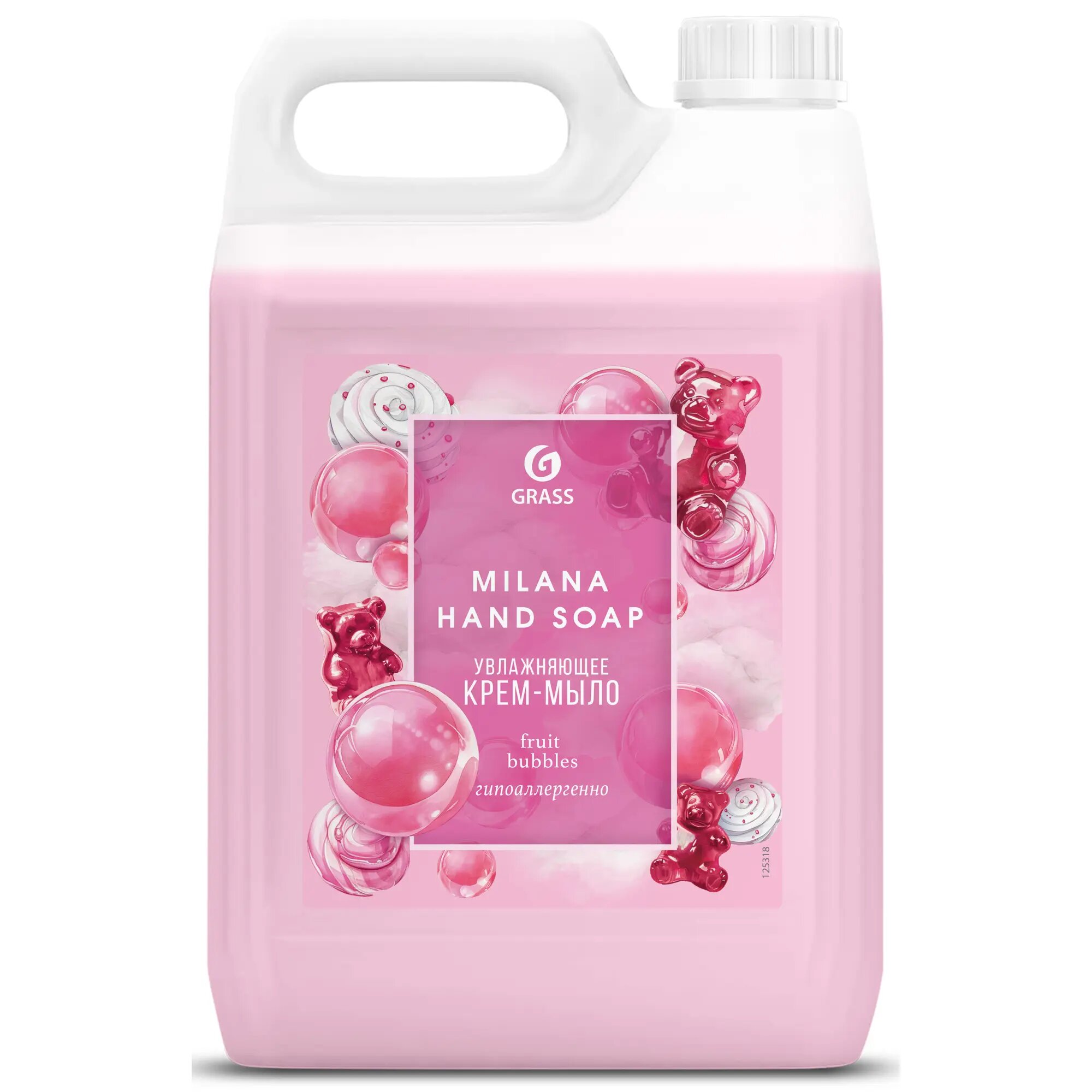 Жидкое мыло Grass Milana Fruit Bubbles 5 кг