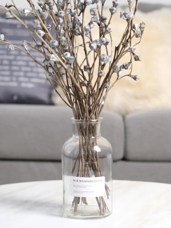 Ваза для цветов стеклянная 500мл в Скандинавском стиле Ваза в стиле Лофт Loft