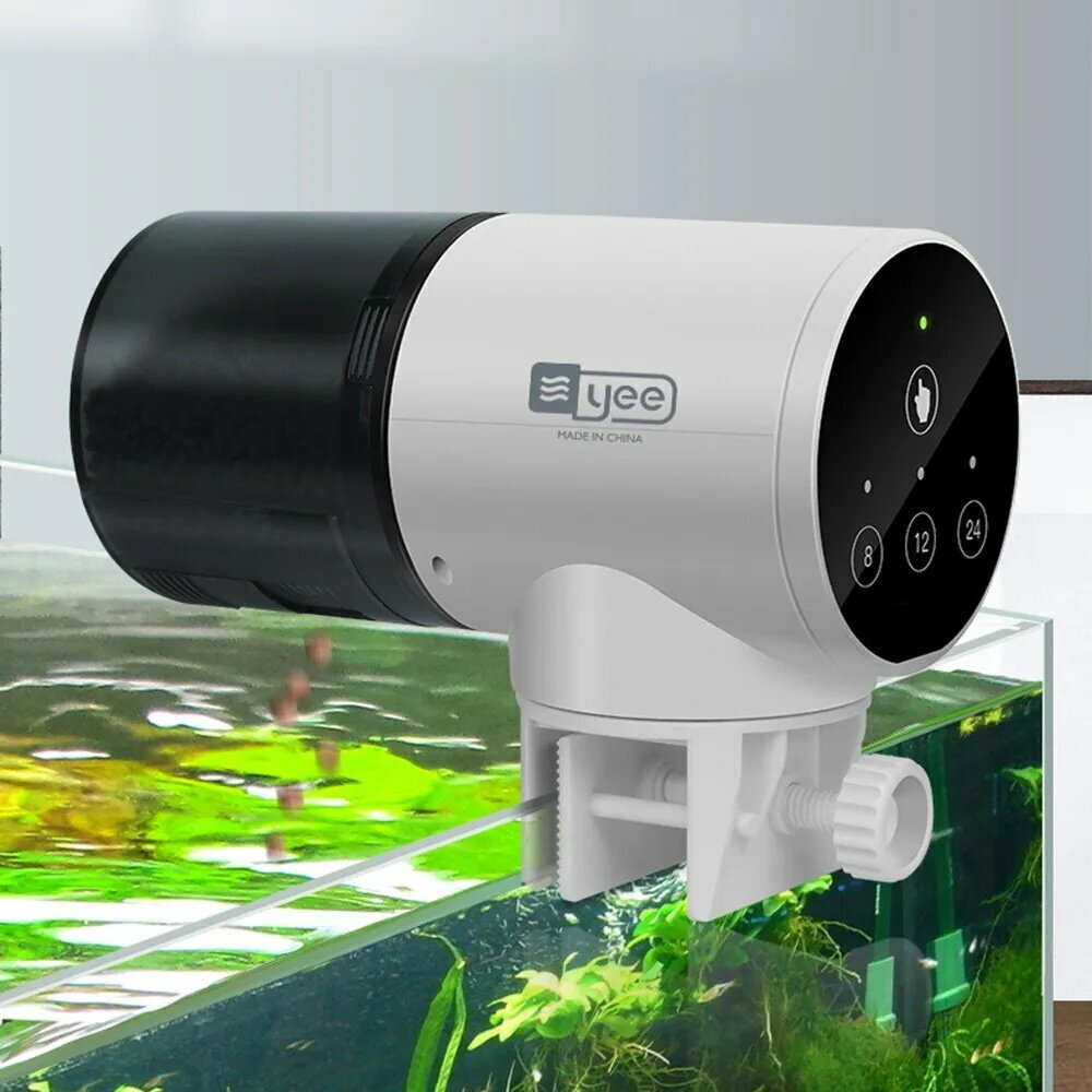 Умная кормушка Smart Feeder YEE YSQ-730 для рыб и рептилий / Автокормушка с таймером 8-12-24 час
