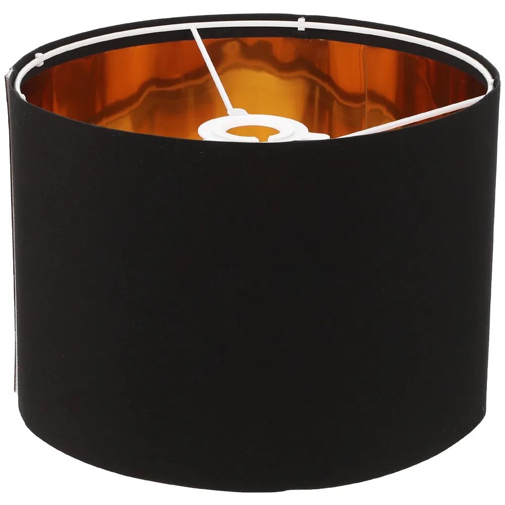 Металлический Абажур Черного Цвета С Золотом Для Настольной Лампы Защитный И Диффузный Светильник 25x25x18 См