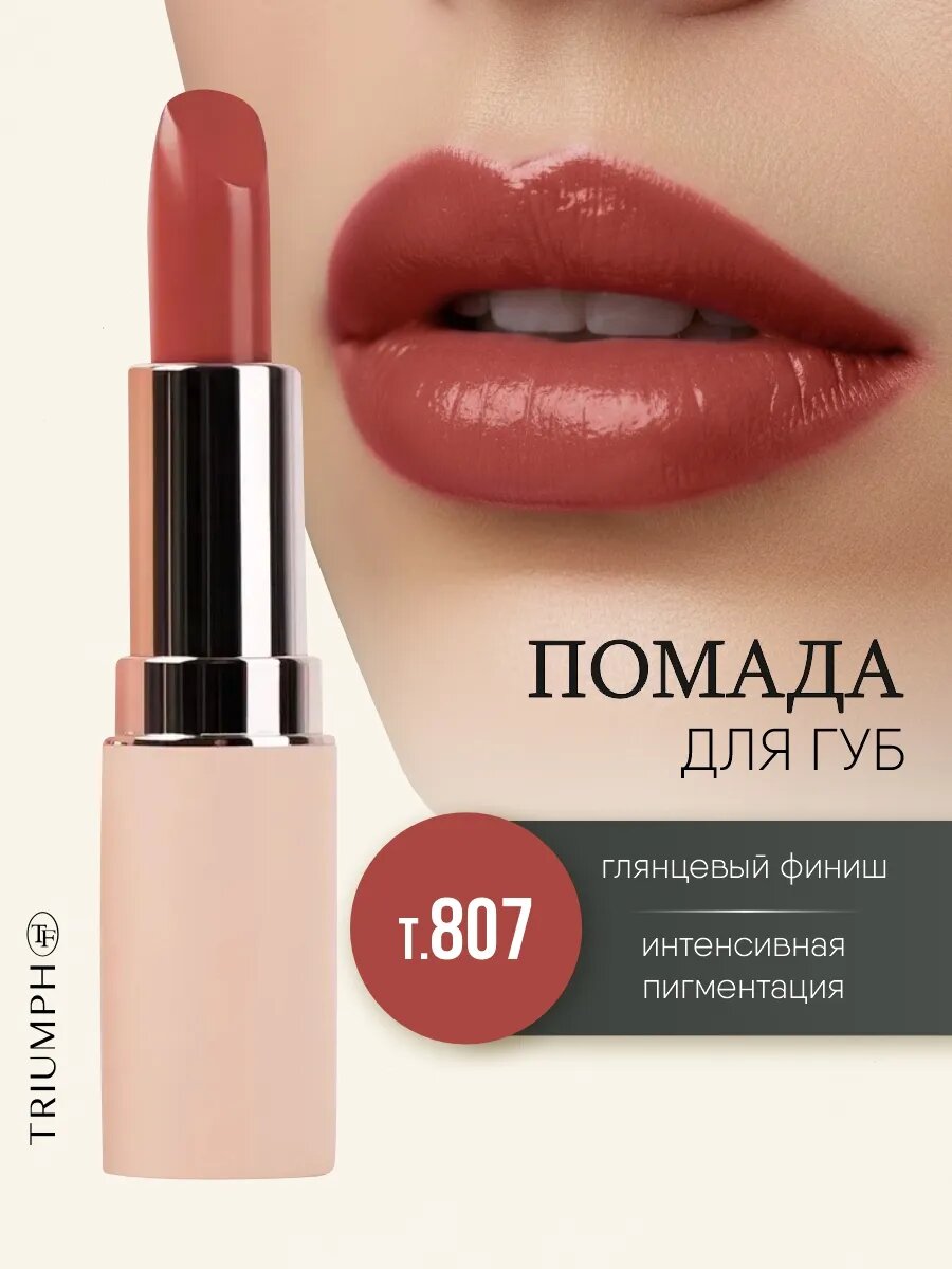 Помада для губ TF cosmetics I'm Trend, тон 807 Everyday nude / Повседневный нюд