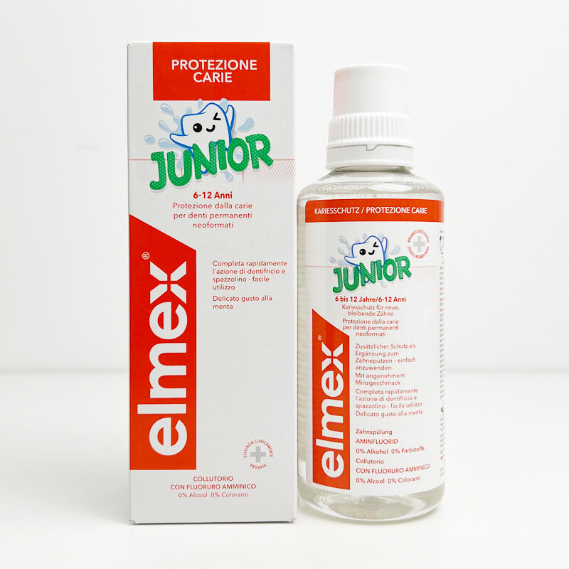 Импортированная из Германии зубная паста Elmex, швейцарская детская фторсодержащая зубная паста для молочных зубов 0-3-6-9-12 лет