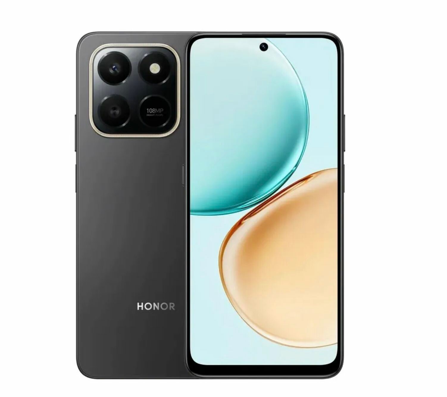 Смартфон Honor X7d 8/128 ГБ Ростест, черный