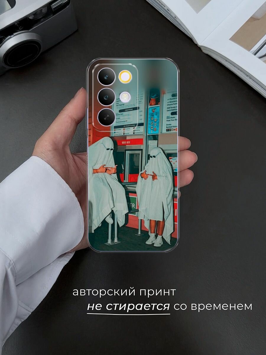 Силиконовый чехол на Realme C85 / Реалми C85 с принтом Chillin Killin — фото 1