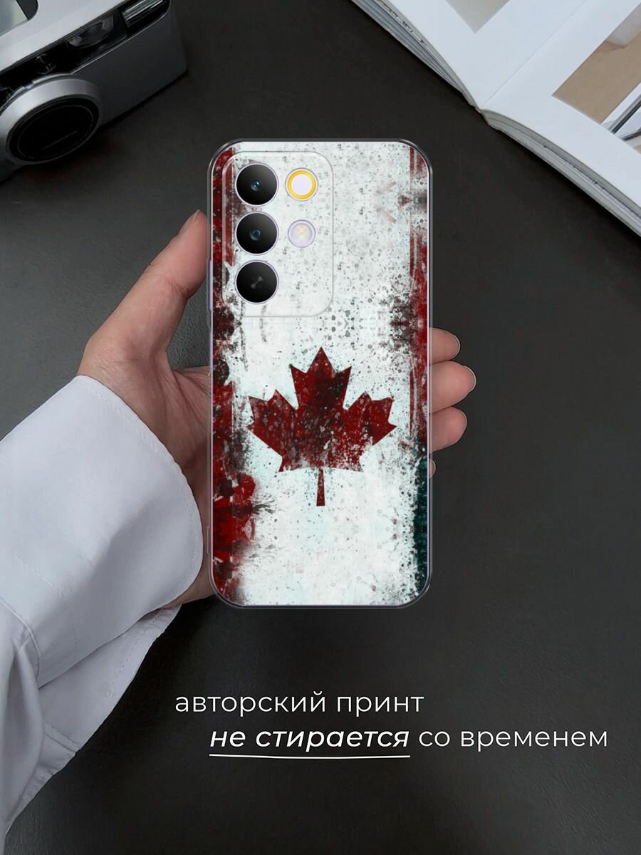 Силиконовый чехол на Realme C85 / Реалми C85 с принтом Канада — фото 1