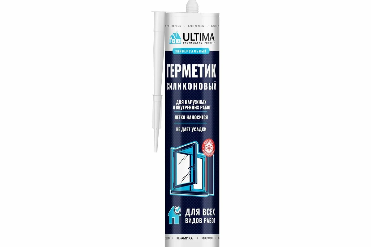 ULTIMA U герметик силиконовый универсальный бесцветный280ml H0802