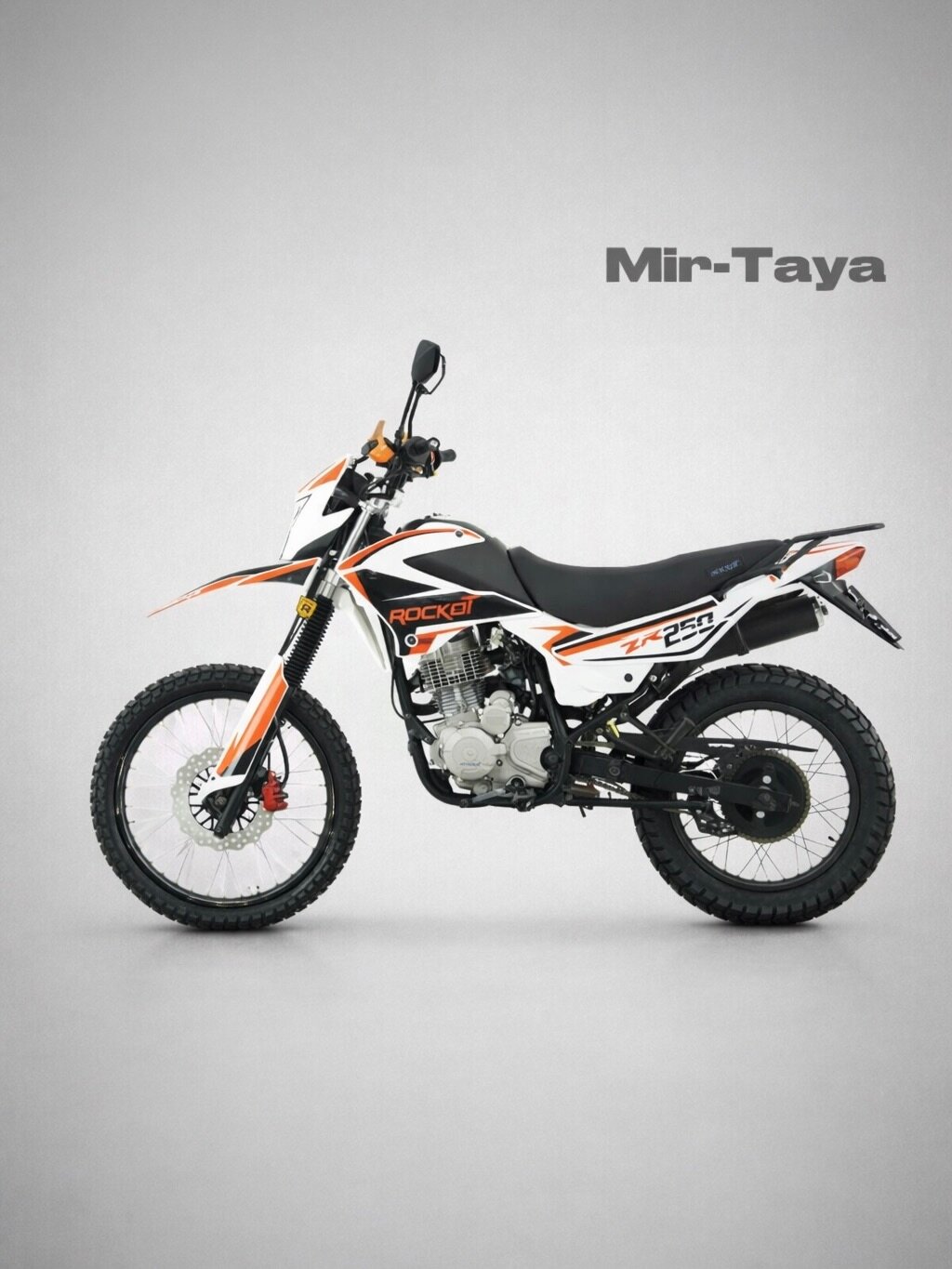 Мотоцикл эндуро ROCKOT ZR250 (белый/красный, 21/18, эптс)