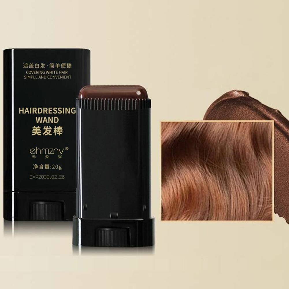 Одноразовый карандаш-краска для волос, временно закрашивает седину