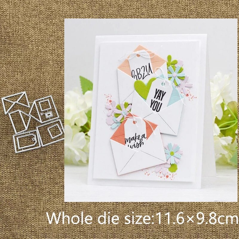 Металлическая высечка для скрапбукинга Белый, Ez-8-1