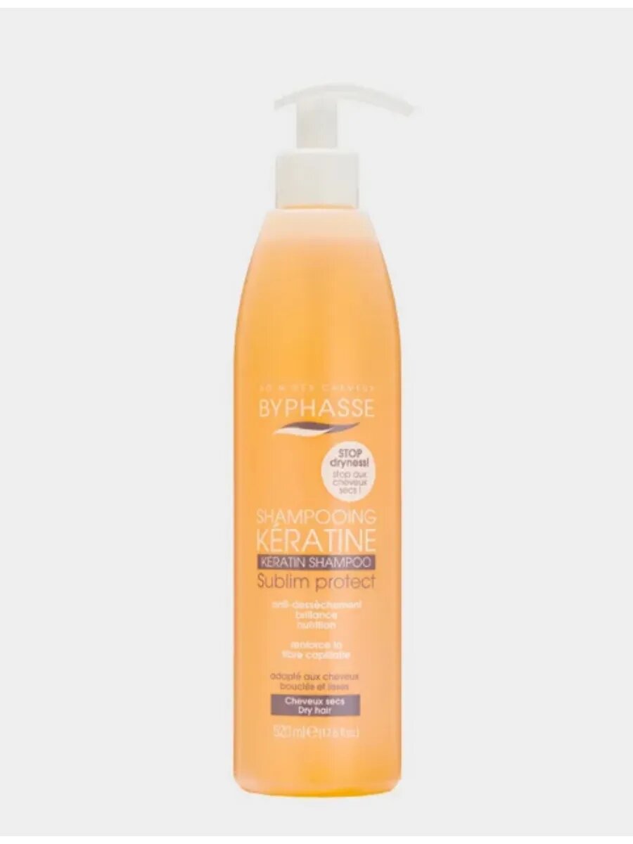 Шампунь кератиновый для сухих волос BYPHASSE sublim protect