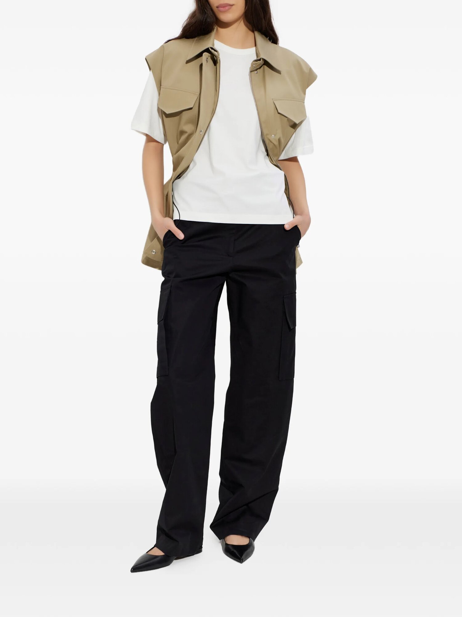 Жилет IRO Front-pocket sleeveless jacket, размер 34, разноцветный — фото 1