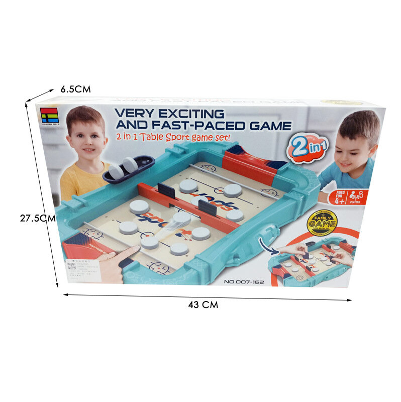 Детский хоккейный стол для двойных сражений, родительско-детское раннее образование, соревновательное развлечение, 25 новых настольных игр