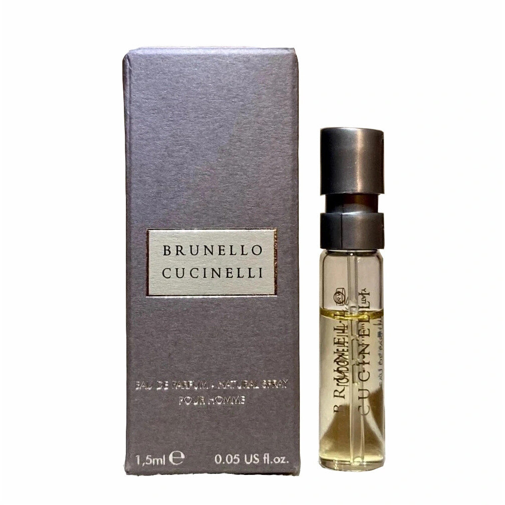 Парфюмерная вода Brunello Cucinelli Brunello Cucinelli Pour Homme миниатюра 1.5 мл / Пробник духов Брунелло Кучинелли Брунелло Кучинелли Пур Хомме