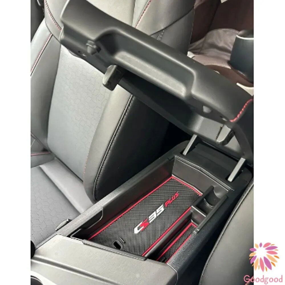 Органайзер полочка в подлокотник для Changan CS35Plus. Органайзер ящик в подлокотник Чанган ЦС35 Плюс