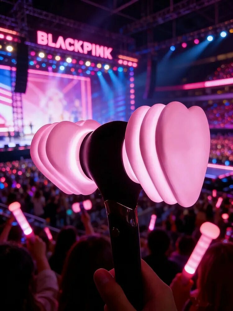 Лайтстик blackpink lightstick в наборе с голографическими карточками кпоп, молоток лайстик фанко kpop, ластик блек пинк