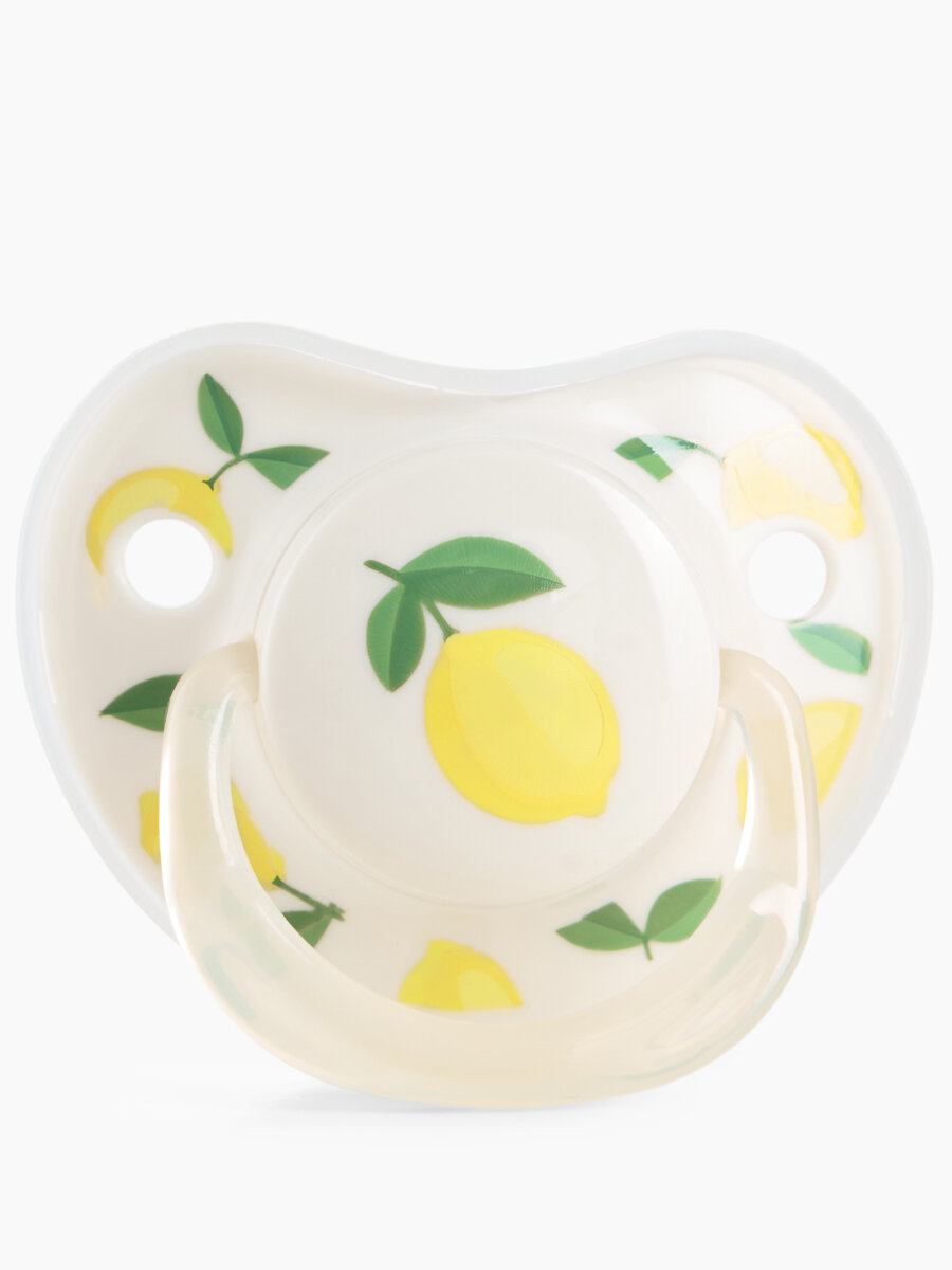 13008/1, Пустышка Happy Baby, для новорожденных силиконовая 12-24 мес, соска пустышка 18+ мес. с колпачком, цитрус
