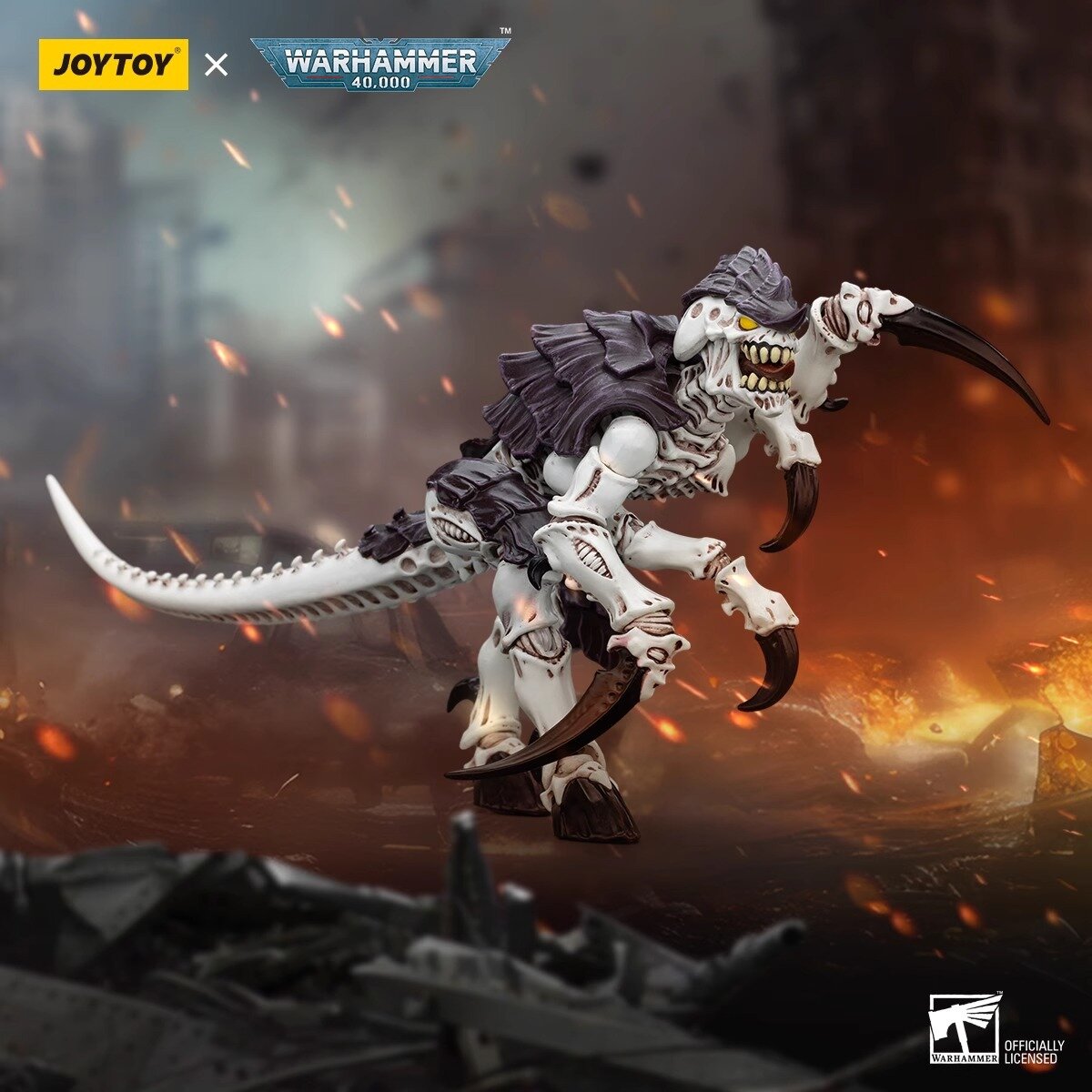 2026 JOYTOY Dark Source Warhammer 40K Тираниды Левиафан Ковш Флота Корабль Тираниды и Риппер 1:18 Фигурка