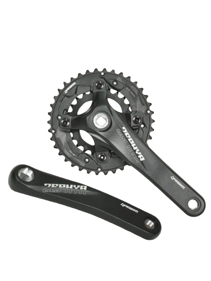 Система шатунов PROWHEEL ZEPHYR-551 38/24T, 175мм, кованый AL-6061-T6, 2x10ск, SQR 113мм черный