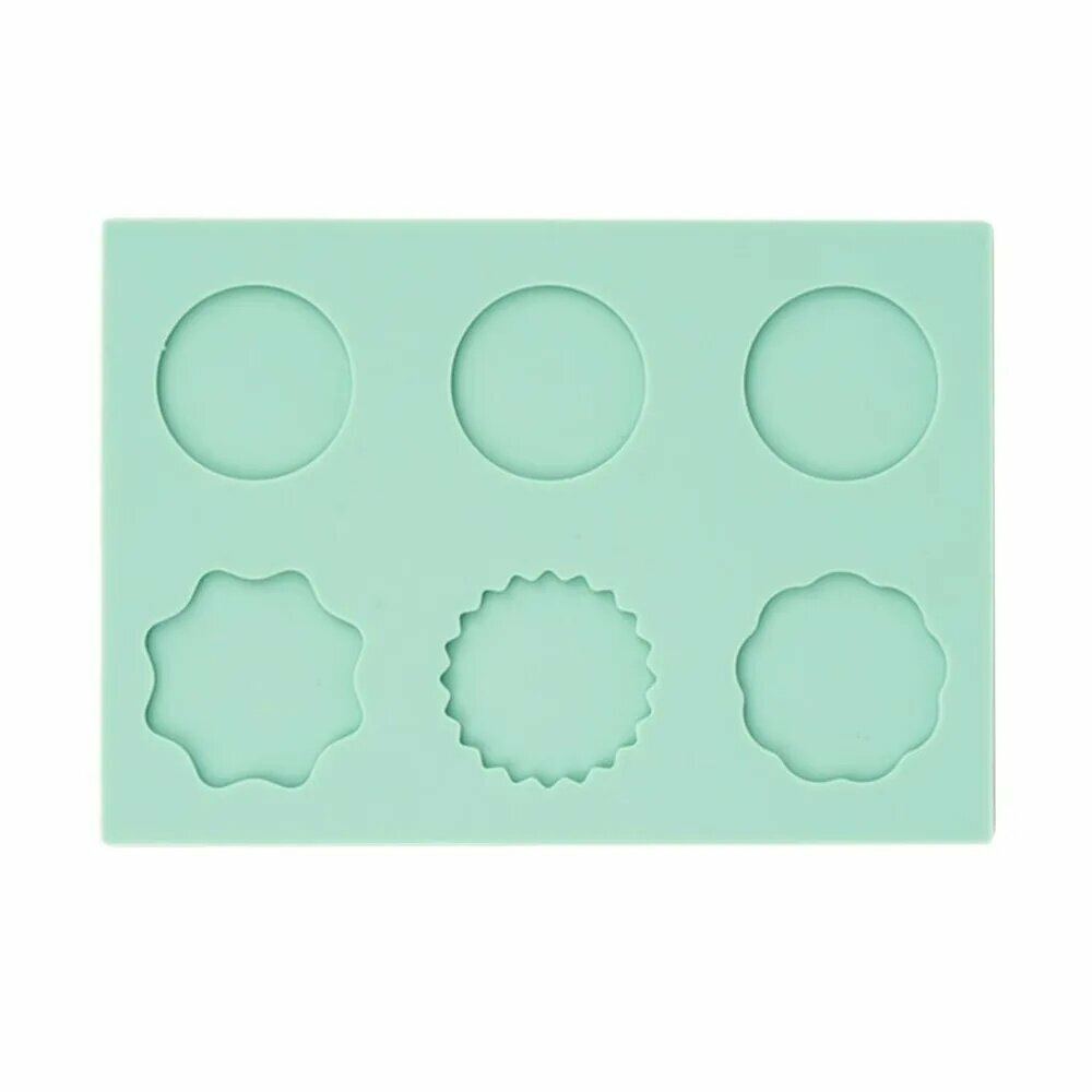 6-в-1 Силиконовая форма для восковых печатей, светло - зеленый - Восьмизвездочный А