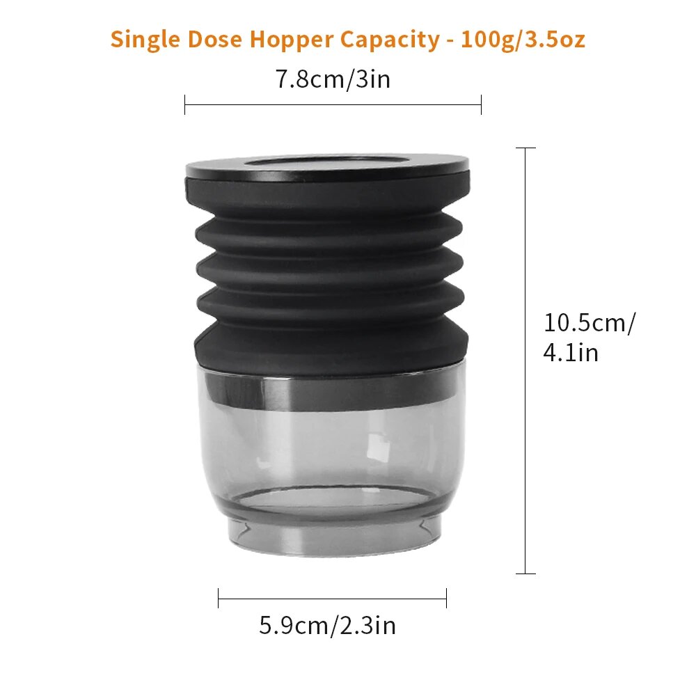 CAFEMASY бункер для кофемолки Fiorenzato F64E из нержавеющей стали F64E Clear Base