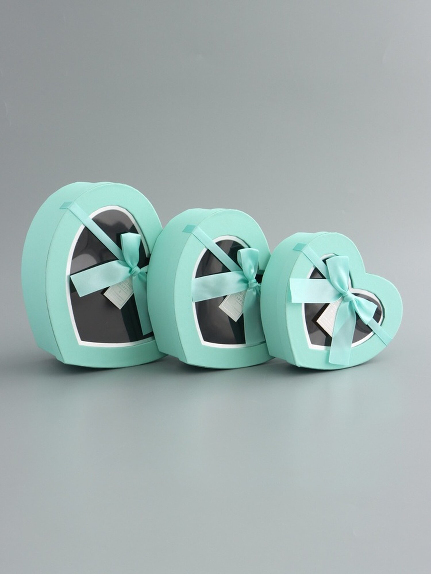 Набор подарочных коробок 3 в 1 сердца, 22×20×9; 18.5×17×7.5; 1 6×14×6 см