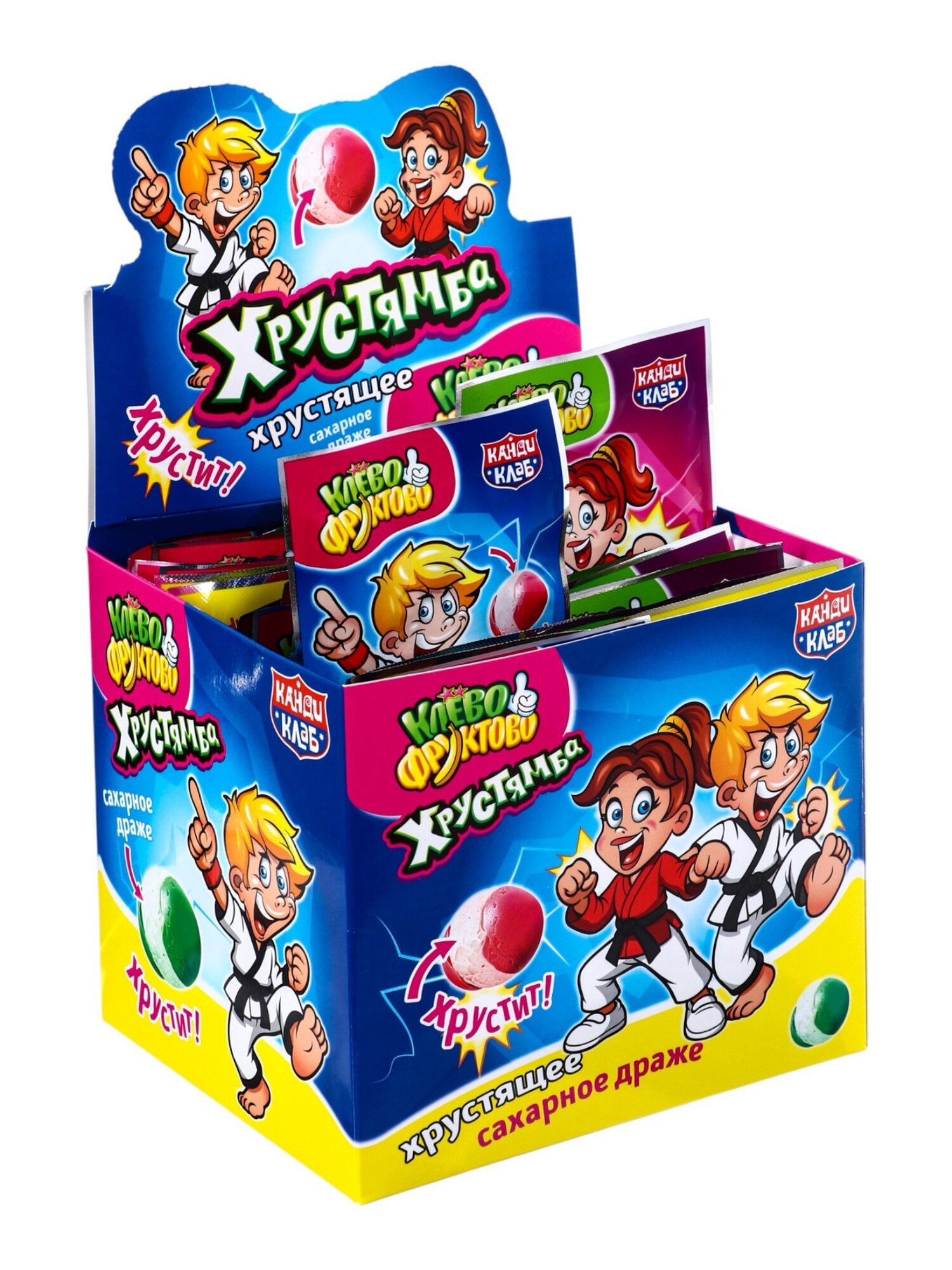 Хрустящее сахарное драже "Хрустямба. Клёво-Фруктово" 10г 10977076