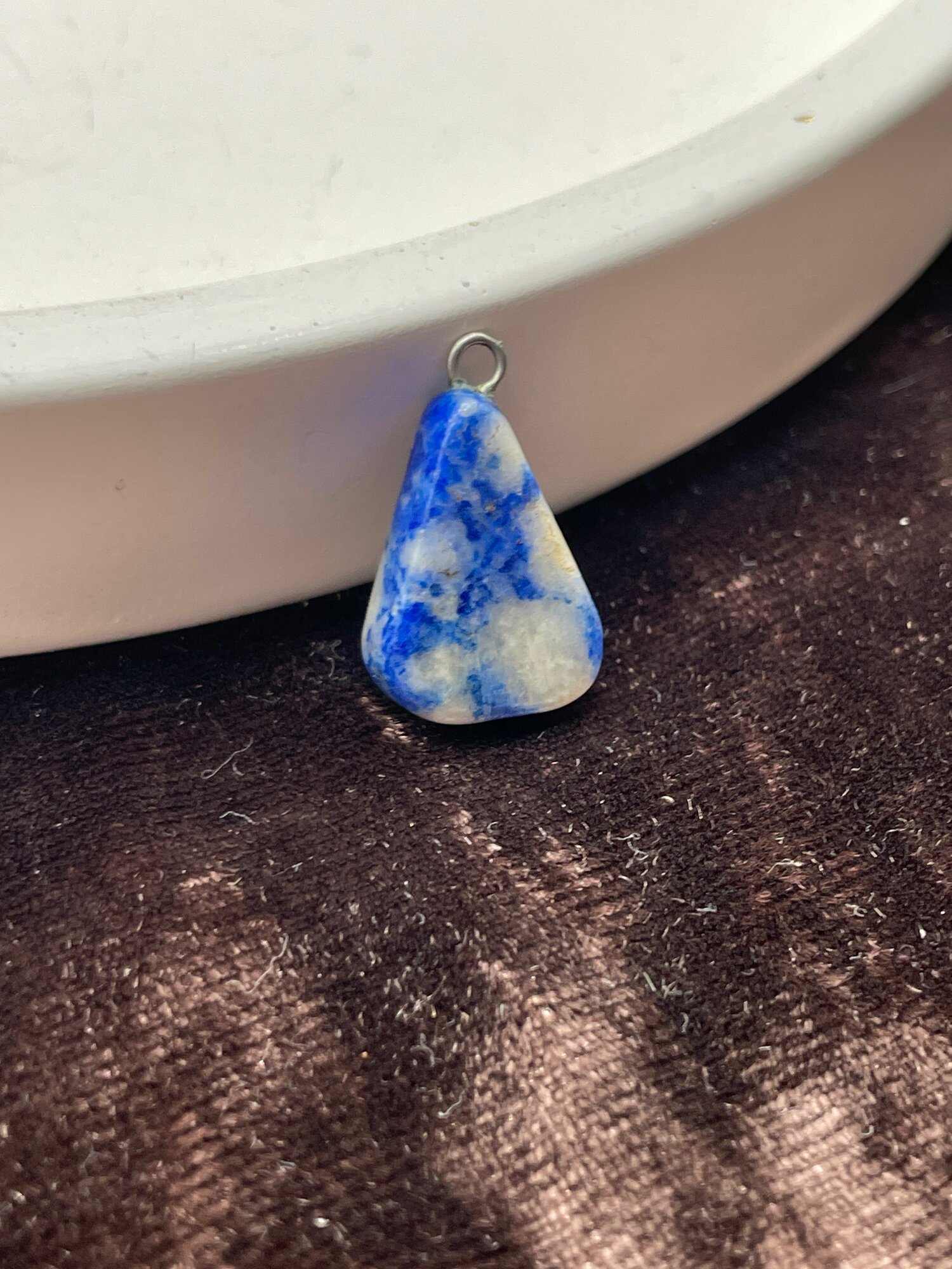 Винтажный кулон подвеска, лазурит