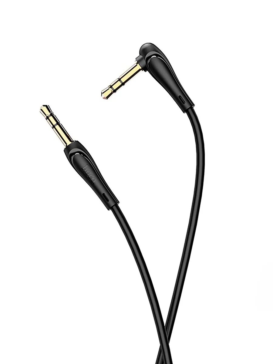 Аудиосоединитель Hoco UPA14 AUX 3.5мм-3.5мм Jack, 1 метр, черный / кабель для наушников / провод аукс в машину