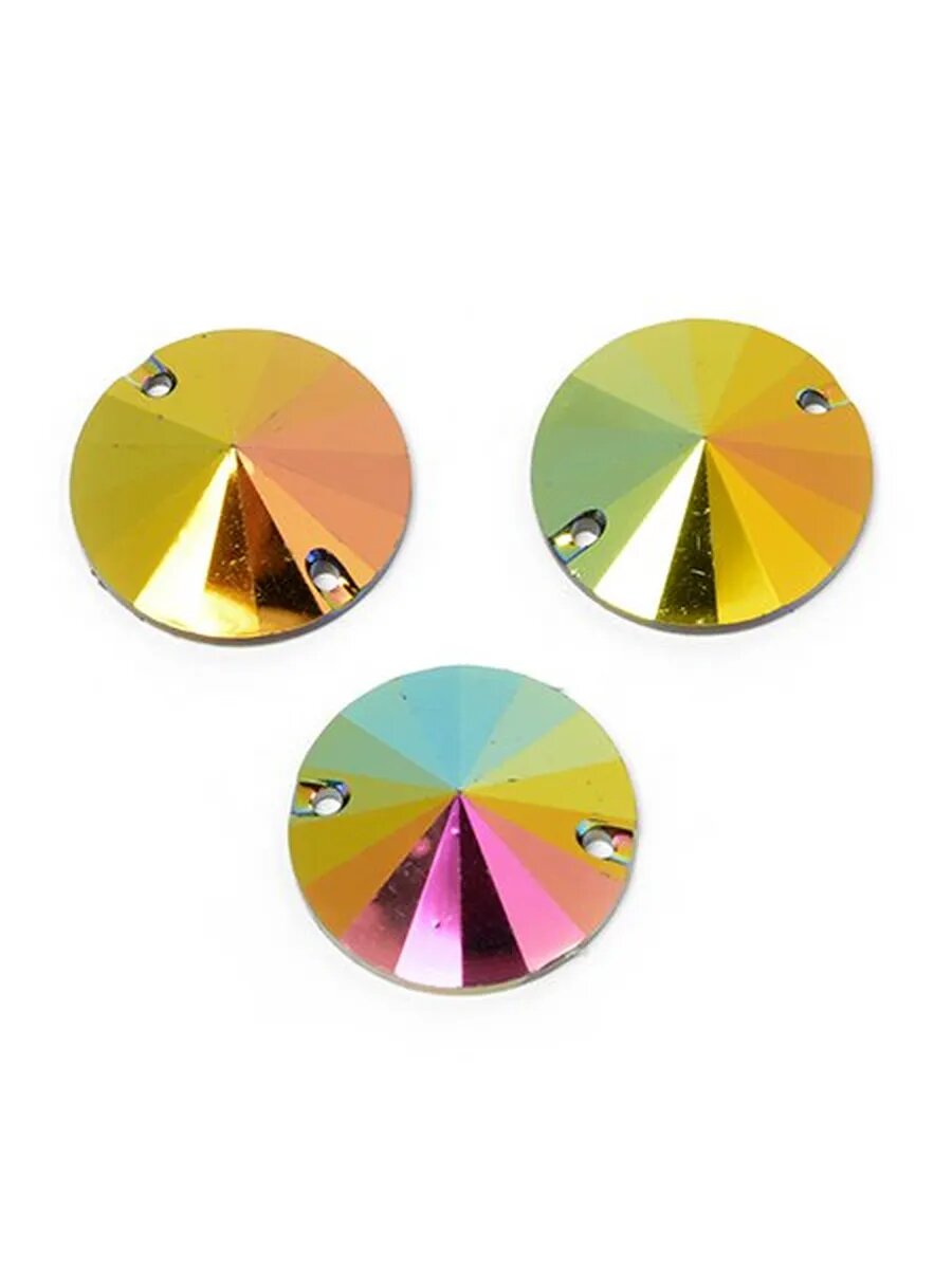 Стразы пришивные акриловые 18 мм уп.5шт