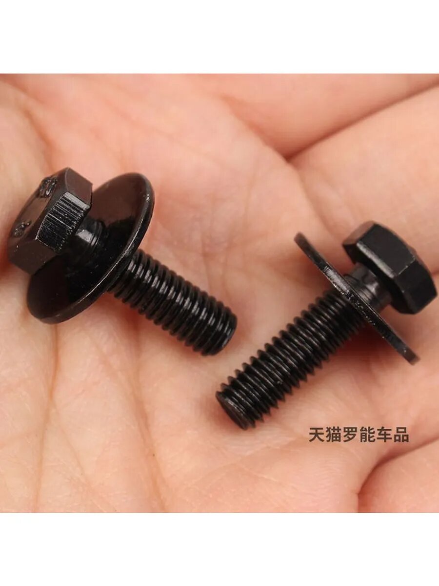 Винты M6 с плоской головкой, желтый, 6 шт, 6мм