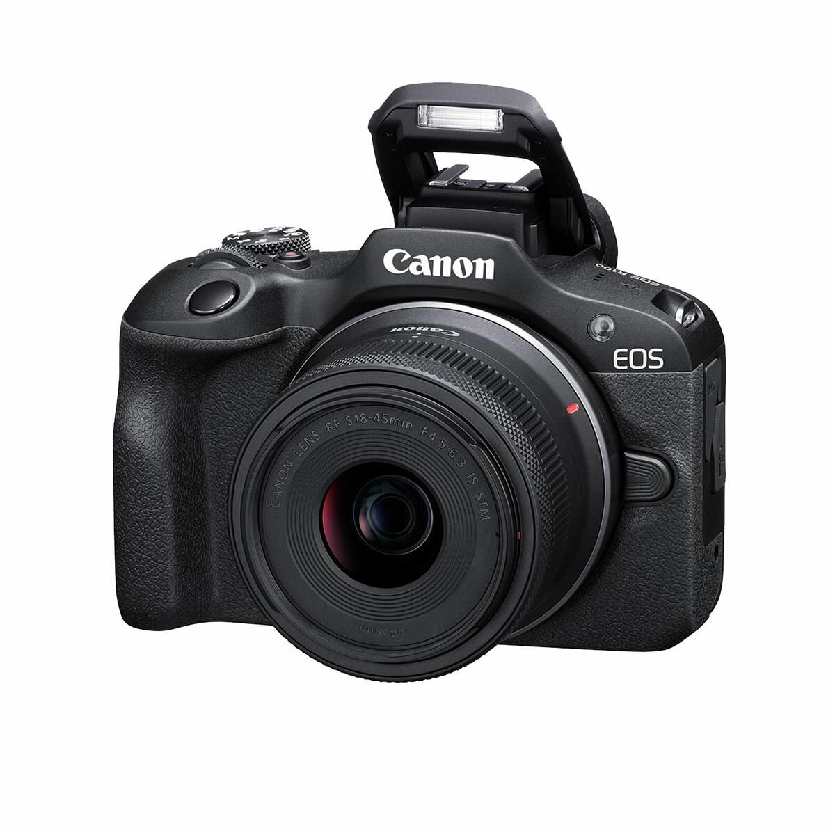 Беззеркальный фотоаппарат Canon EOS R100 kit 18-45 IS STM, черный
