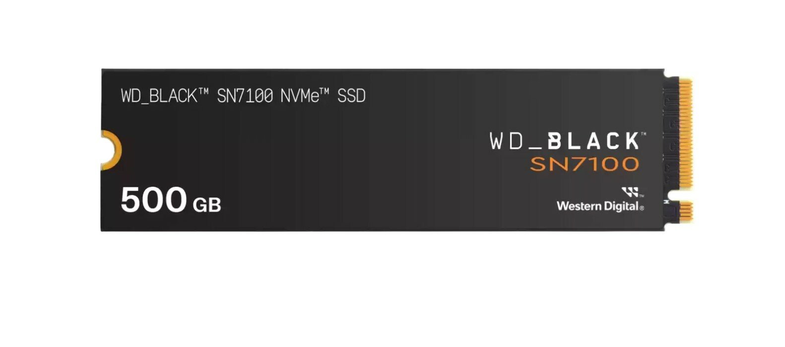 Накопитель SSD Western Digital WD Black SN7100 WDS500G4X0E, 500 GB, PCIe 4.0, форм-фактор M.2