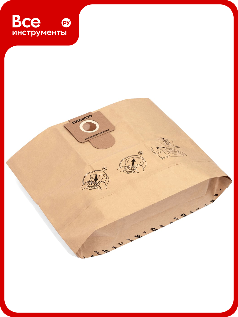 Фильтр-мешки бумажные 3 шт DAEWOO DAVC 60PB