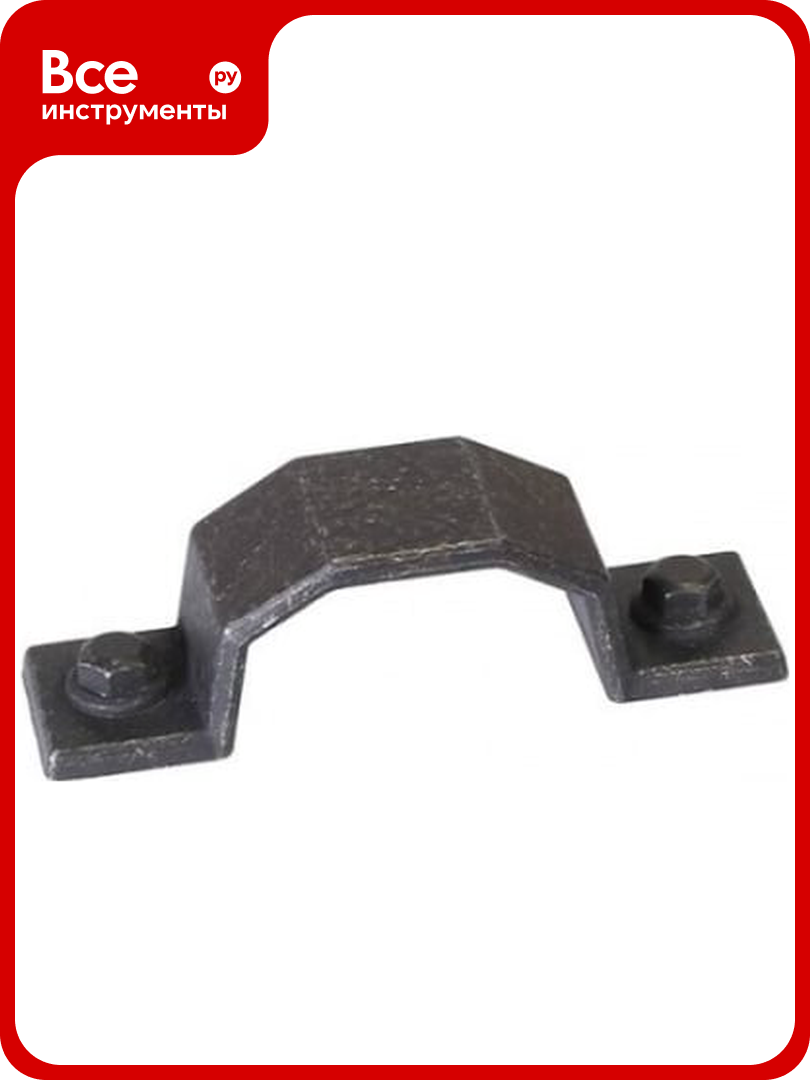 Ручка‑скоба Giusti 64 мм, черное винтажное покрытие, полукруглая форма из замка, накладной монтаж, классика